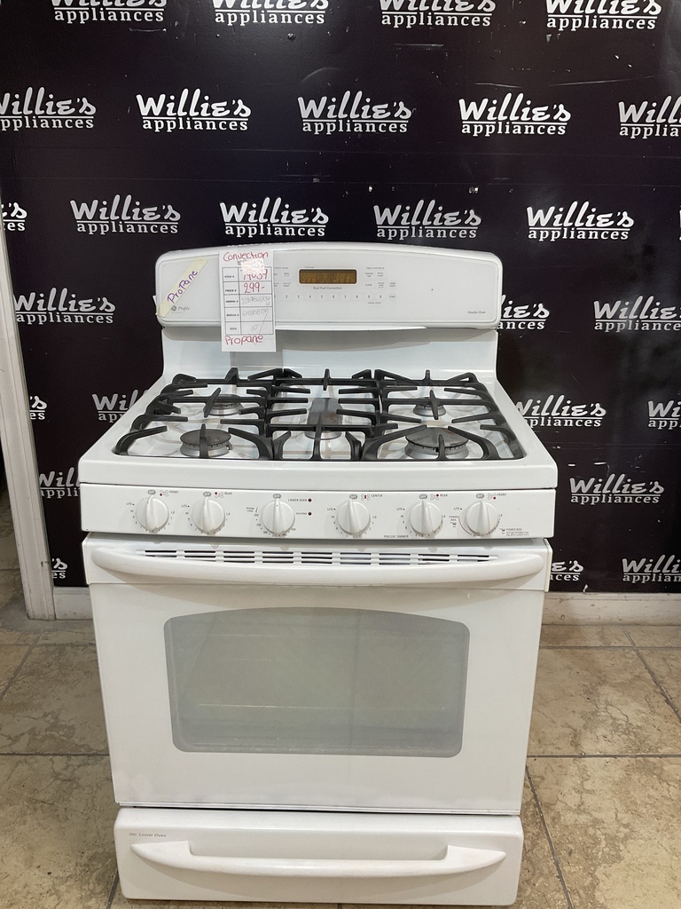 Ge Used DUAL FUEL 220VOLTS and Gas Propane Stove | Willie's Appliances ...